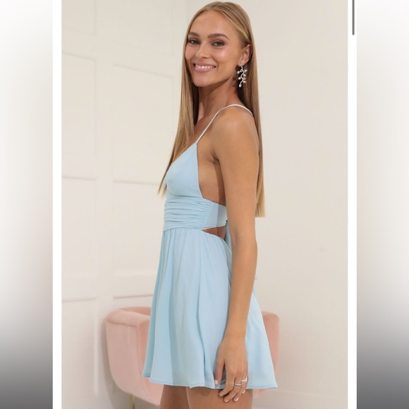Lucy in the Sky | Dresses | Light Blue Homecoming Dress | Poshmark